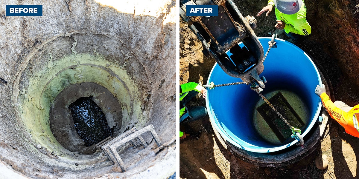 Geneva Pipe's Hybrid PVC Manhole System Provides Permanent Rehab ...